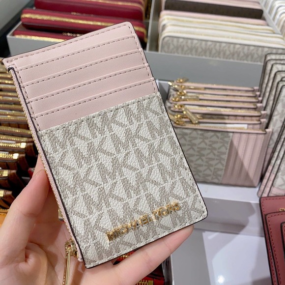 Michael Kors | Accessories | Michael Kors Card Holder In Vanillapink | Poshmark